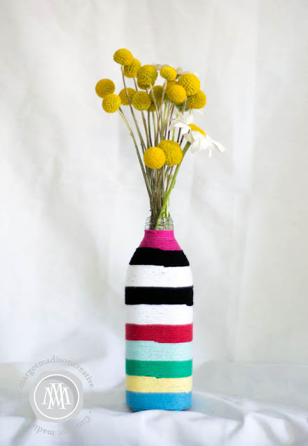 MargotMadison: DIY Friday: Yarn wrapped vases