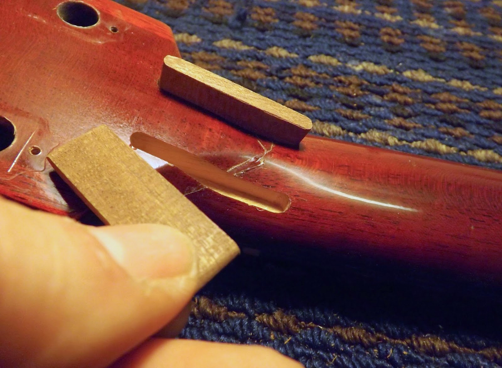 Woodford Instruments: Gibson ES-335 Headstock Repair