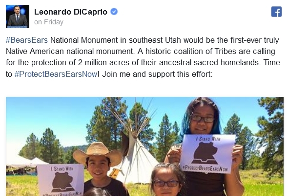 White Wolf : Leonardo DiCaprio stands up with Native Americans to ...