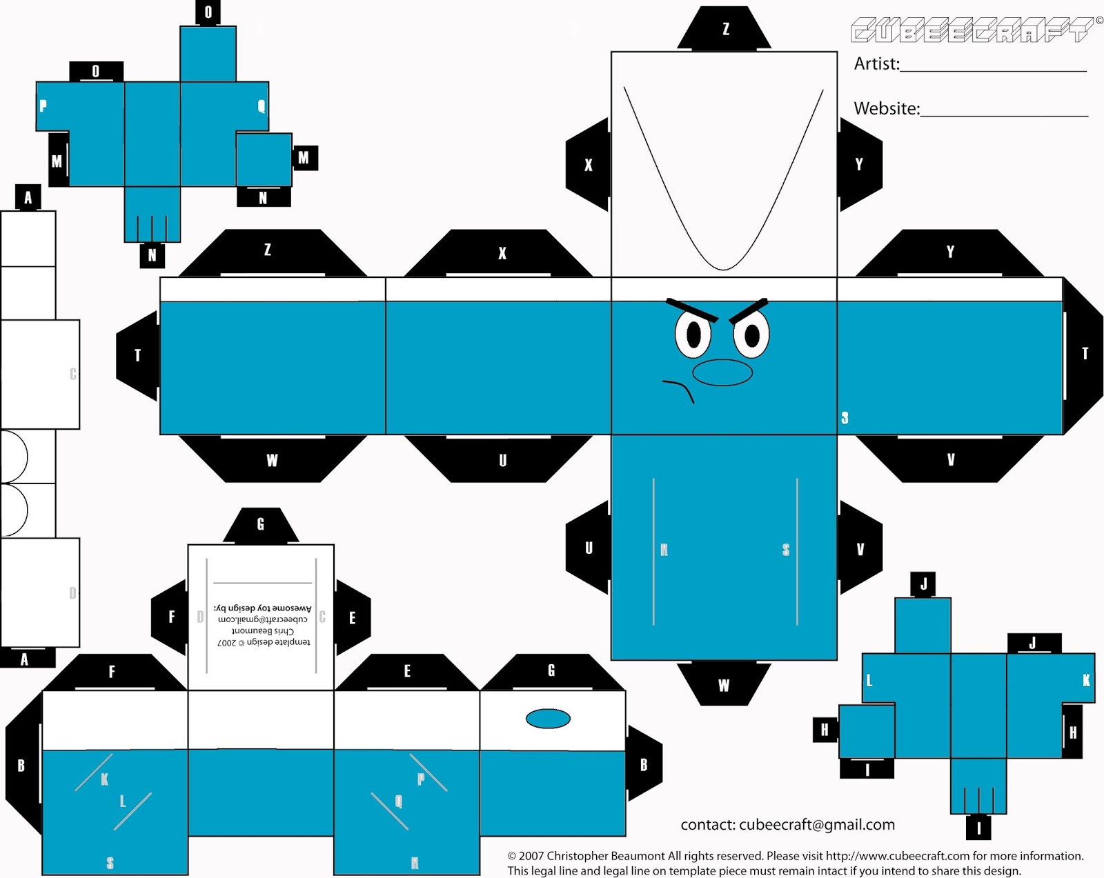 Santa Clara Artesanato: Papercraft Smurfs