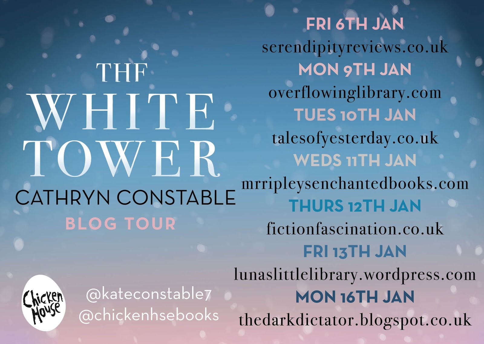 The White Tower Blog Tour: Guest Post by author Cathryn Constable