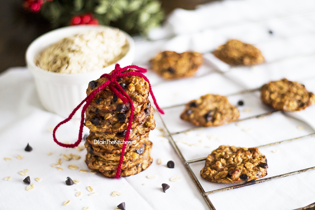 Dila In The Kitchen: Yulaflı Muzlu Damla Çikolatalı Kurabiye (Oatmeal ...