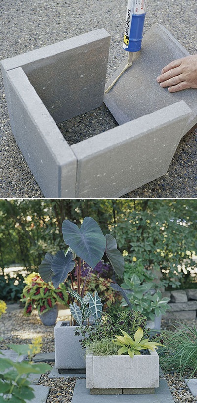 how to make concrete planters