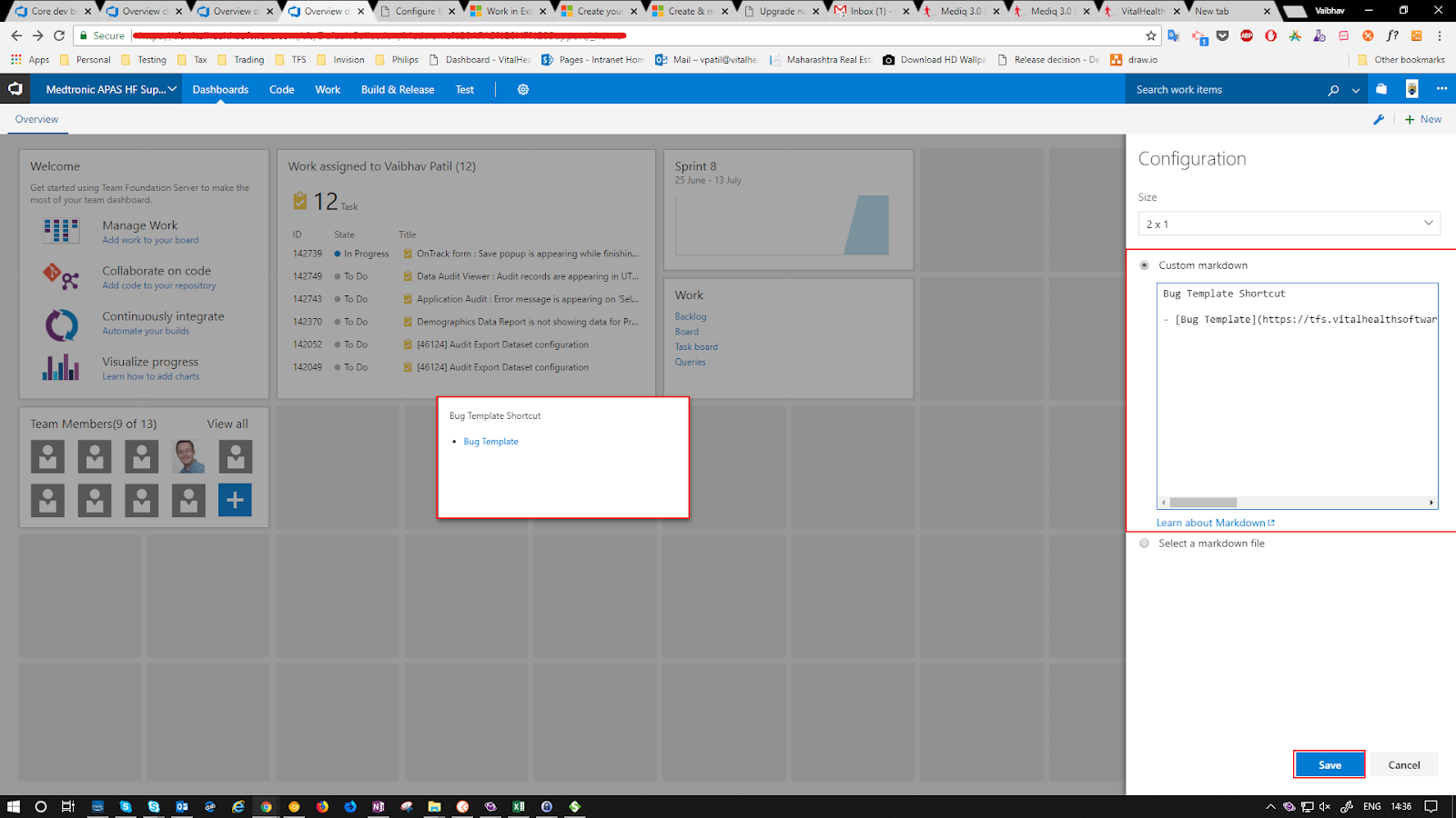 Microsoft TFS Bug Template