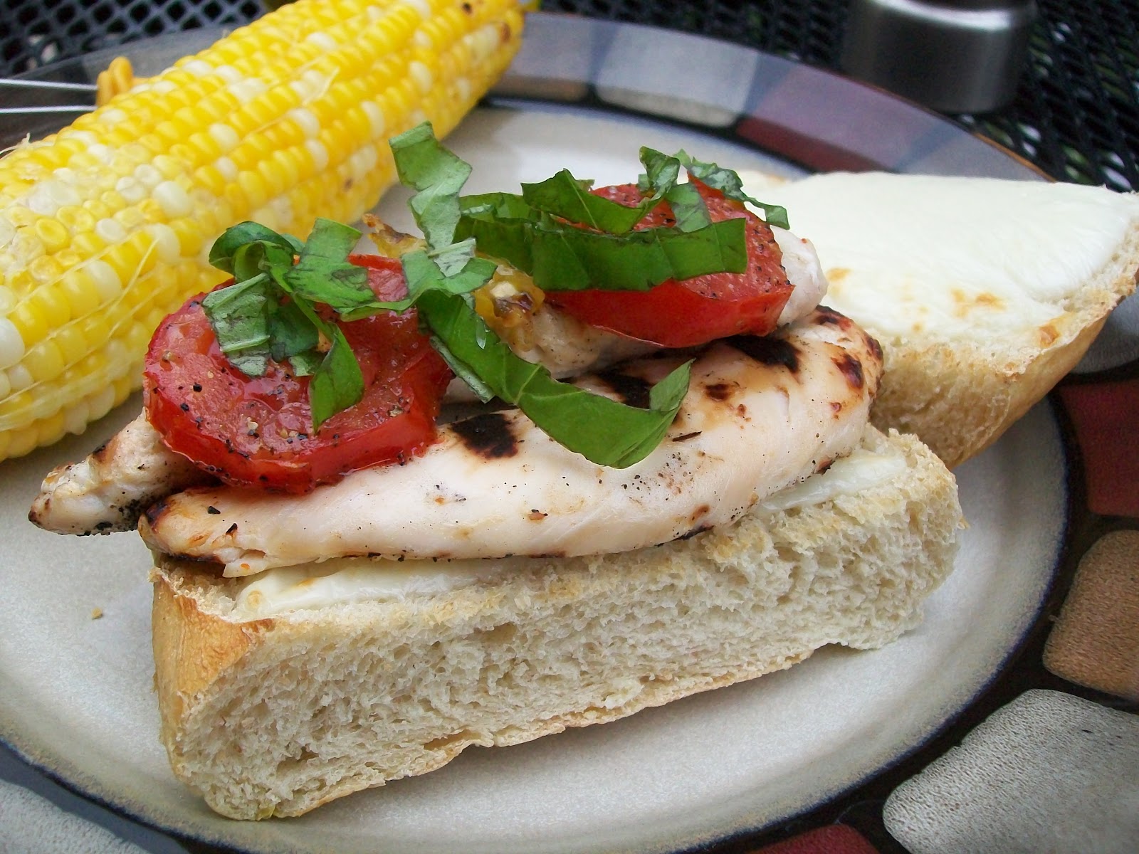 Elizabeth's Cooking Experiments: Grilled Chicken Caprese Sandwiches
