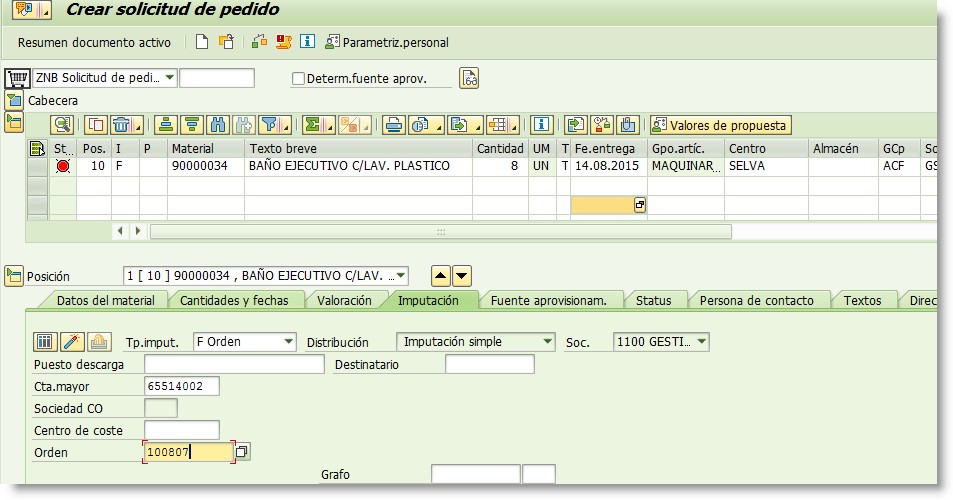 3 CREACIÓN DE SOLPED PARA ACTIVOS