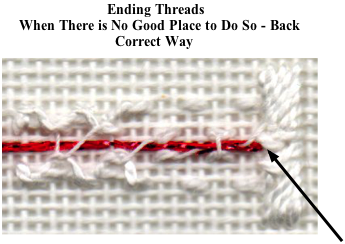 Creative Stitch: Those Pesky Ending Threads