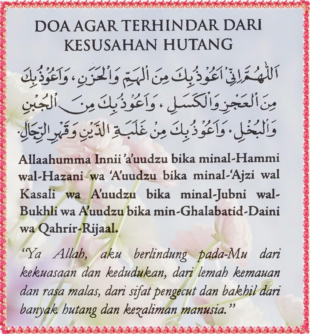 Asmaisya: Doa Menghindar Bebanan Hutang