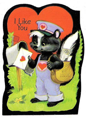 PowerOfBabel: Love Stinks: The Skunk Valentine Card