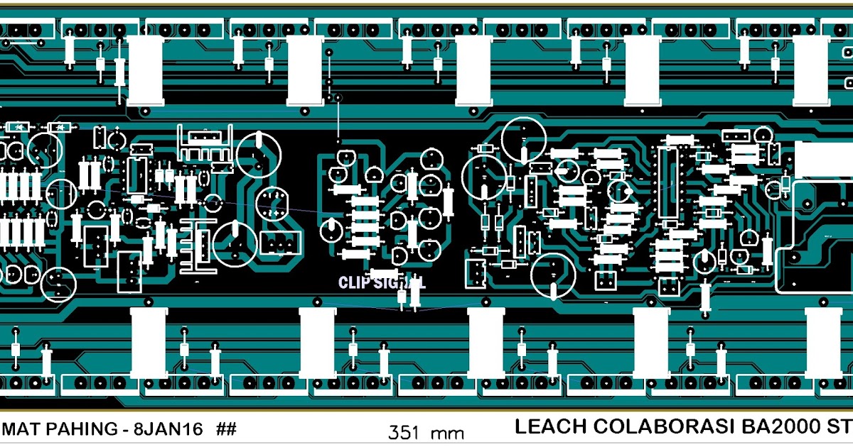 DK Tech PCB Audio Power AMPLIFIER: PCB LEACH MARSHALL CLASS G