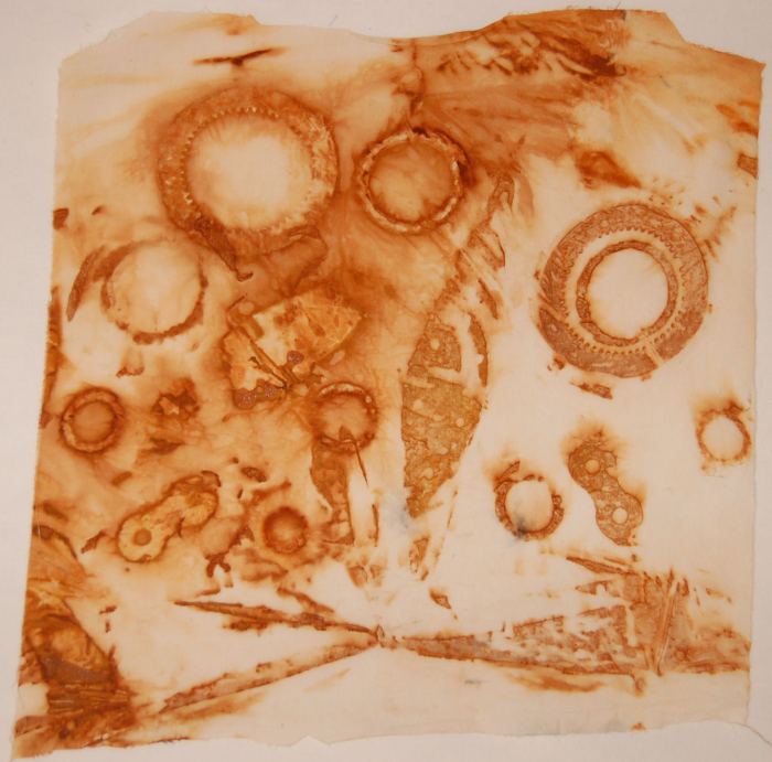 Making Art: Rust Dyeing Fabric