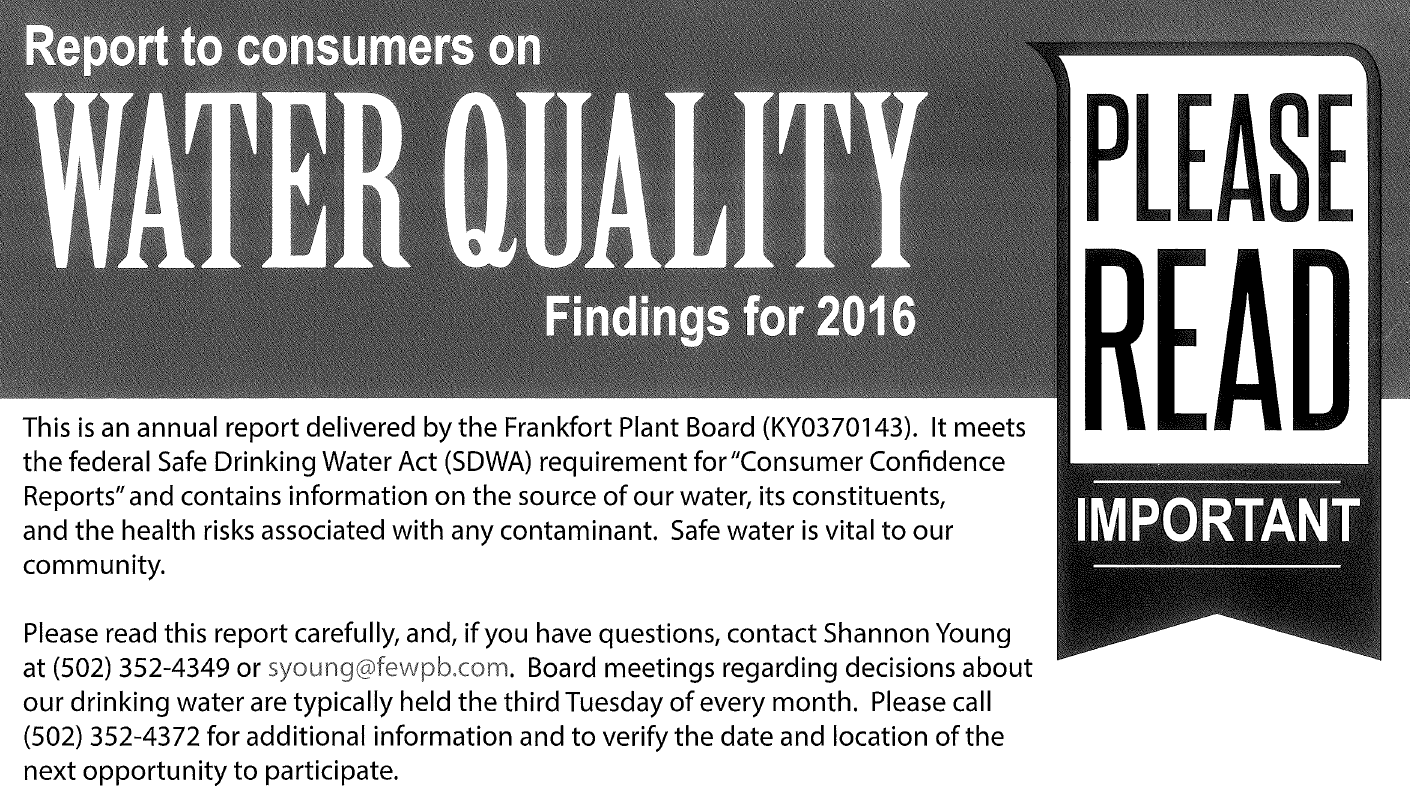 The Rural Blog: Annual water system reports make it a good time for a ...