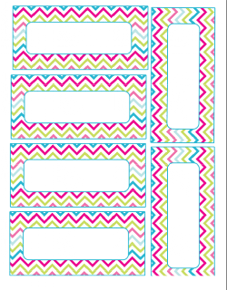 Simply the Middle: Chevron Classroom Decor Printable Set