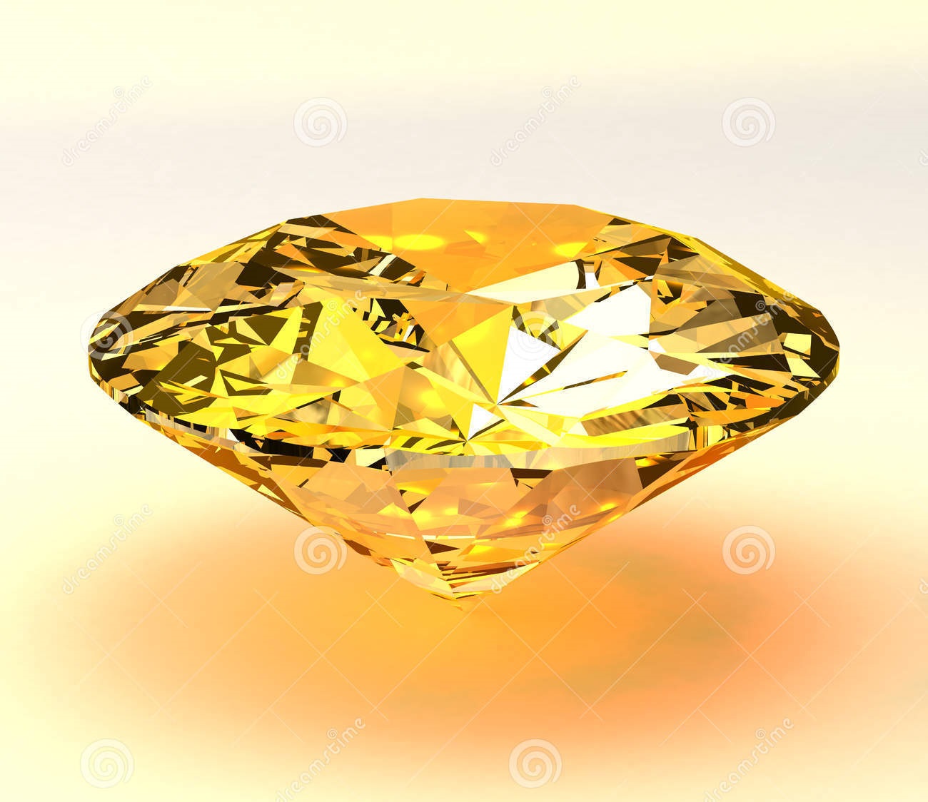 El diamante reflejará todos los colores, menos el amarillo.