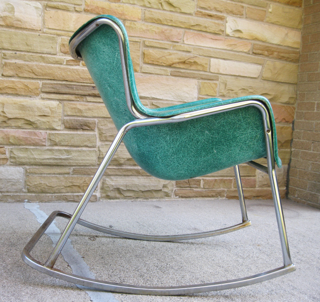 Gotcha Modern!: Vintage Lawrence Peabody Fiberglass Wingback Rocking ...