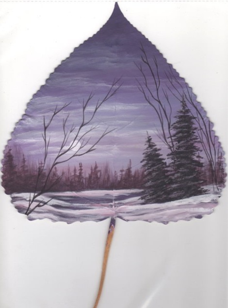 Creative Sanju: Leaf Painting