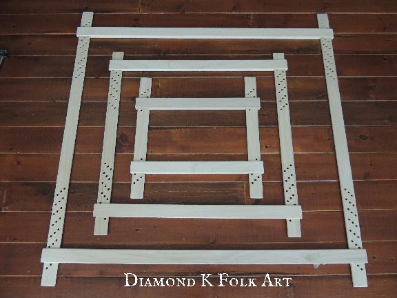 Diamond K Folk Art: Hand Made Slate Embroidery Frames