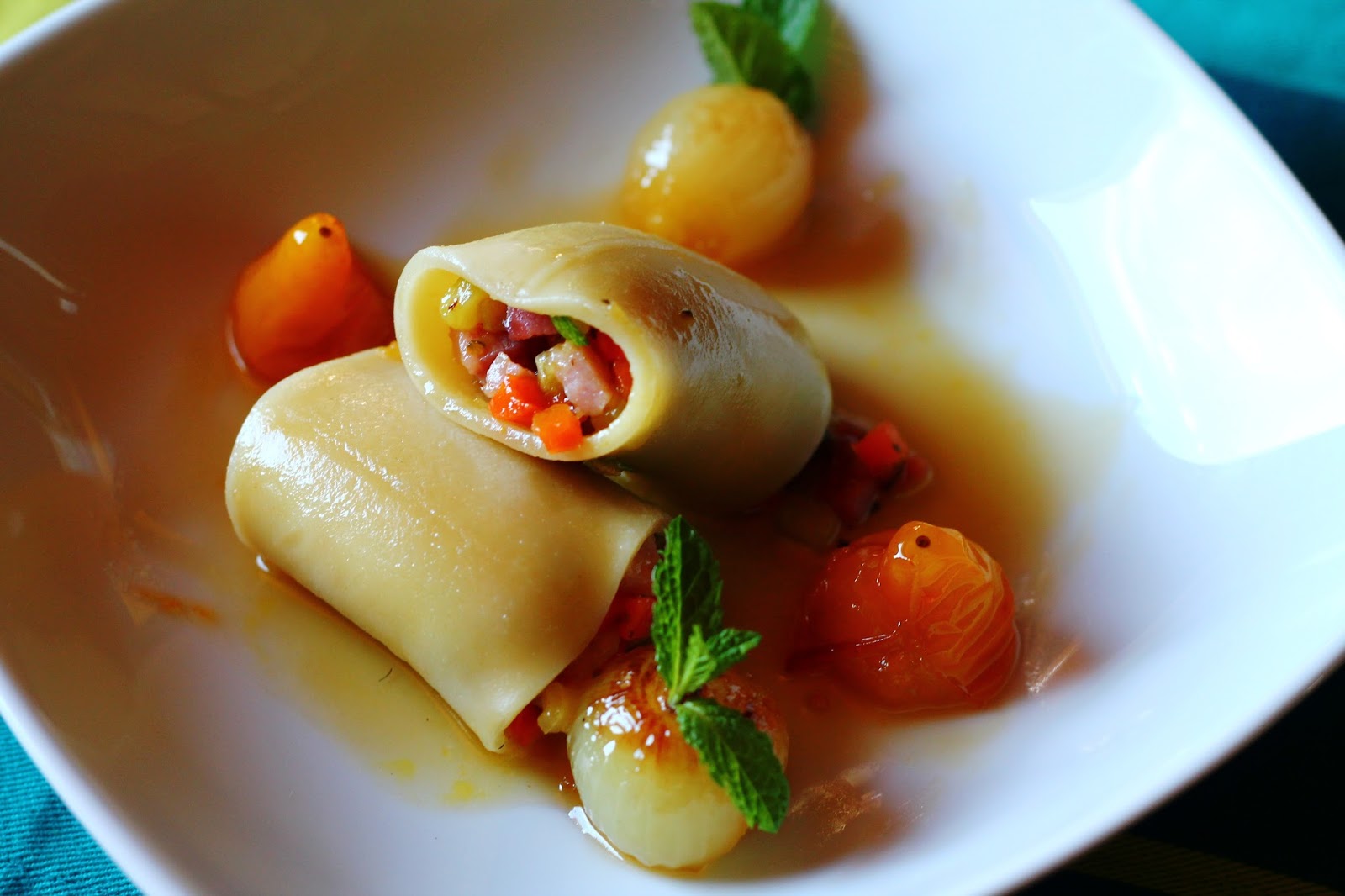 Els Fruits Saborosos: Mini caneló de verdures amb melmelada de carbassó ...