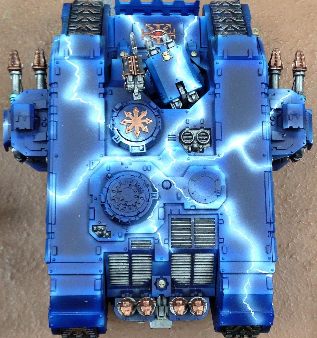Warpstone Flux: Wargames Gallery: Night Lords Land Raider