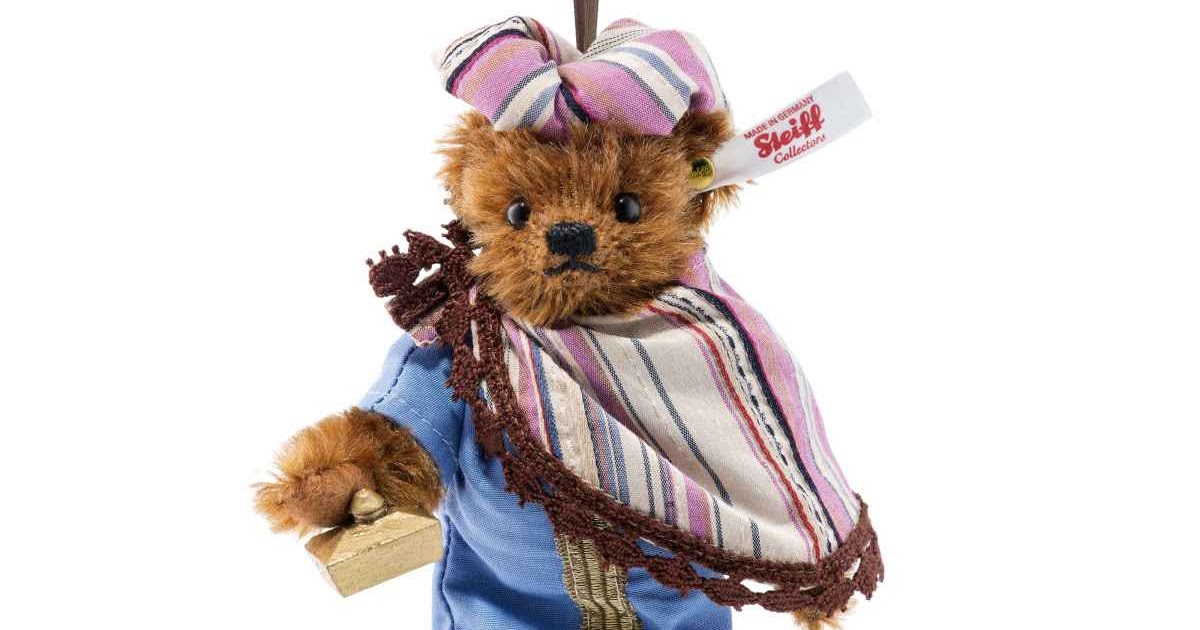 Satchel: Steiff Three Wise Bears Christmas Tree Decorations