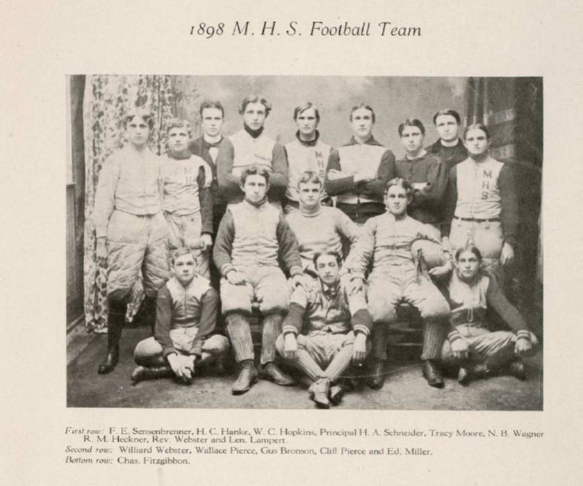 MENASHA: 1898 Menasha High Football Team