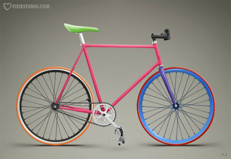 Lighter than the Moon.: Design Fixie Bike.