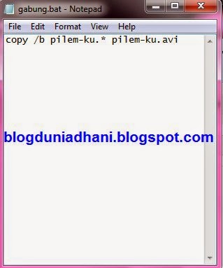 Cara Menggabungkan File Berekstensi - Wayan Susandiarta Blog