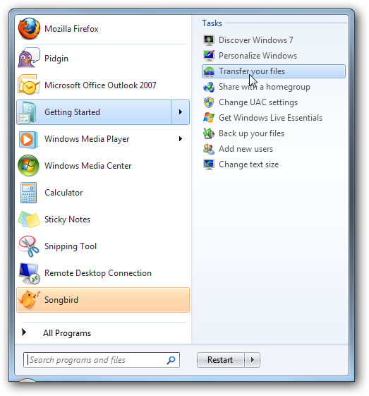 Migrate User Settings From Vista To Windows 7 - trackerdrop