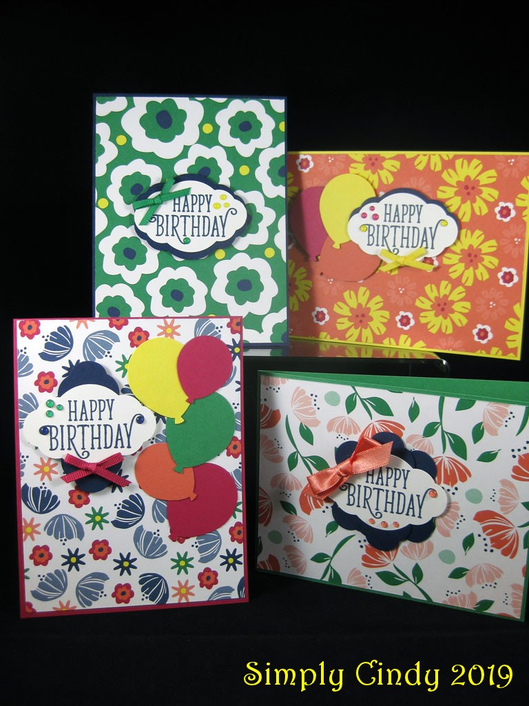 Sisters in Stamping: Quick and Easy Birthday Card Set