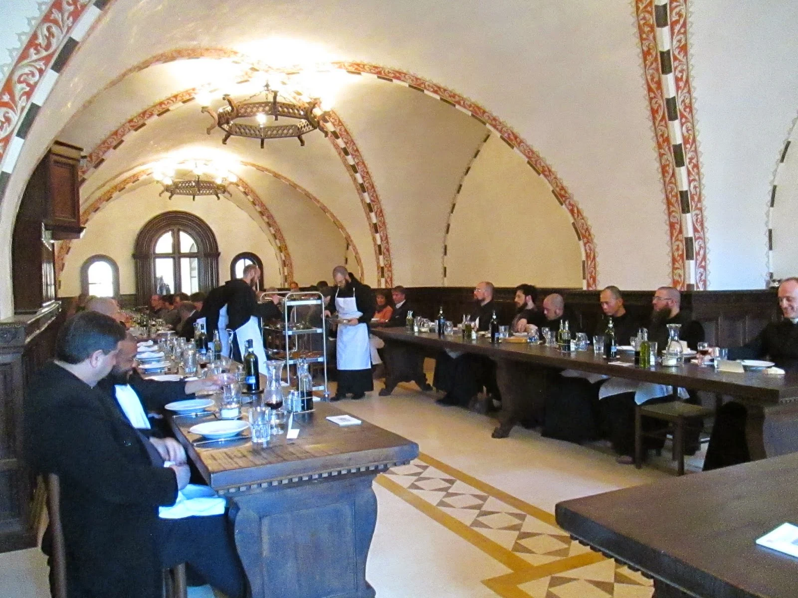 New Liturgical Movement: New Sacred Art: The Monastic Refectory in Norcia