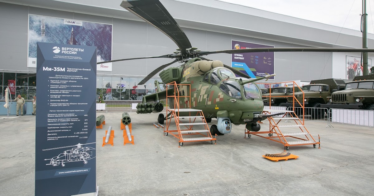 ROSARIOAVIONES: ARMY 2018: Rostec presents modernized Mi-35M and Mi-35P helicopters