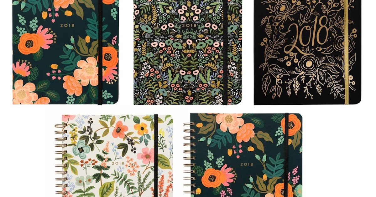 File to Style: 2017-2018 RIFLE PAPER CO. PLANNERS