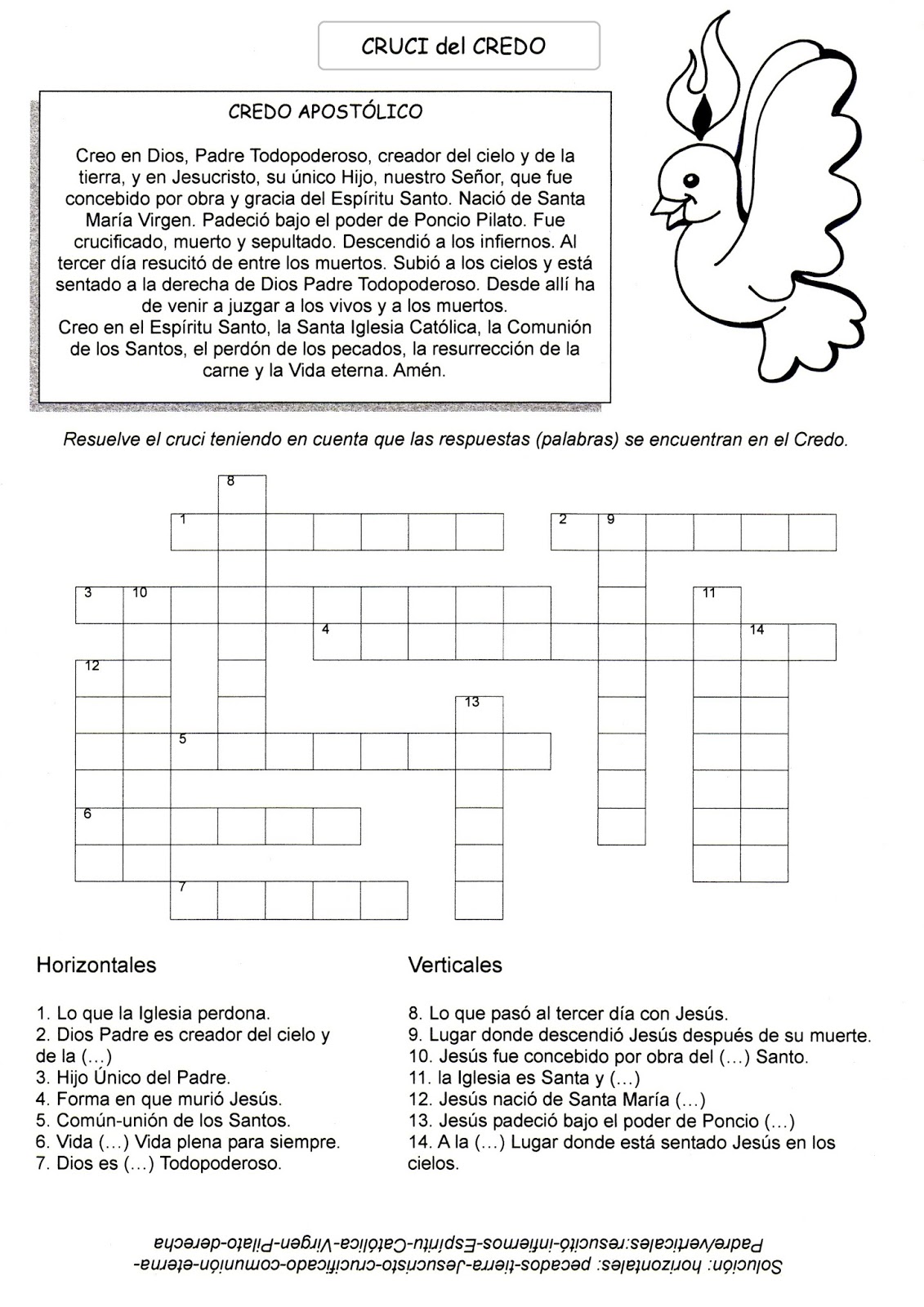 El Rincón de las Melli: Cruci de la oración del CREDO