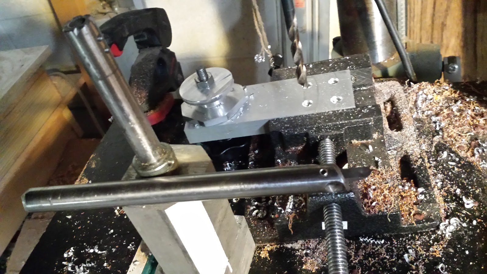 The making of a sphere jig for the wood lathe, on the fly.