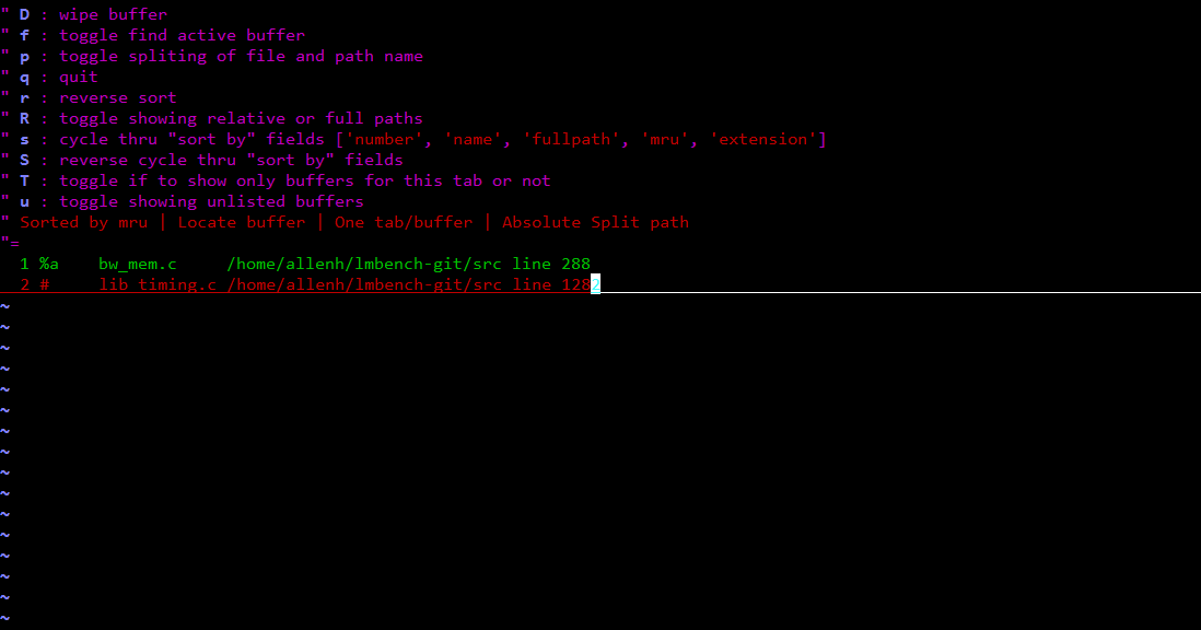 許A倫的部落格: vim套件 - 管理buffer頁面 bufexplorer