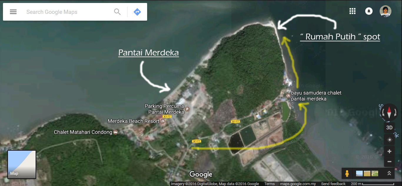 qidr.an ©: Rumah Putih Pantai Merdeka