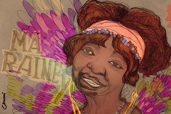 Jazz and draw: Ma Rainey - Booze And Blues