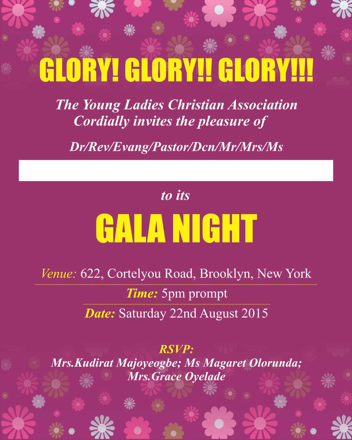 Design Blog: Invitation design