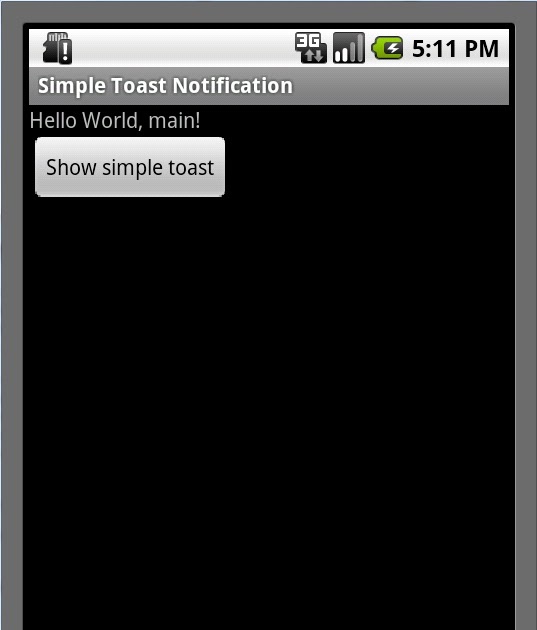 Android Application Development How To Display A Custom Toast Notification In Android