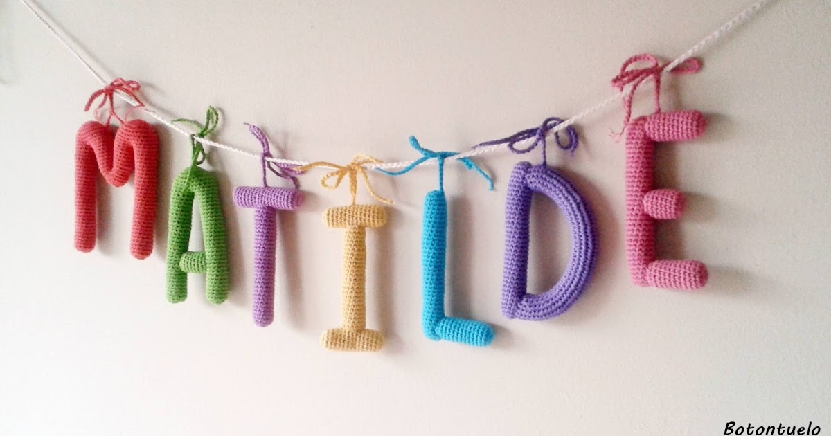 Botontuelo: Letras de crochet