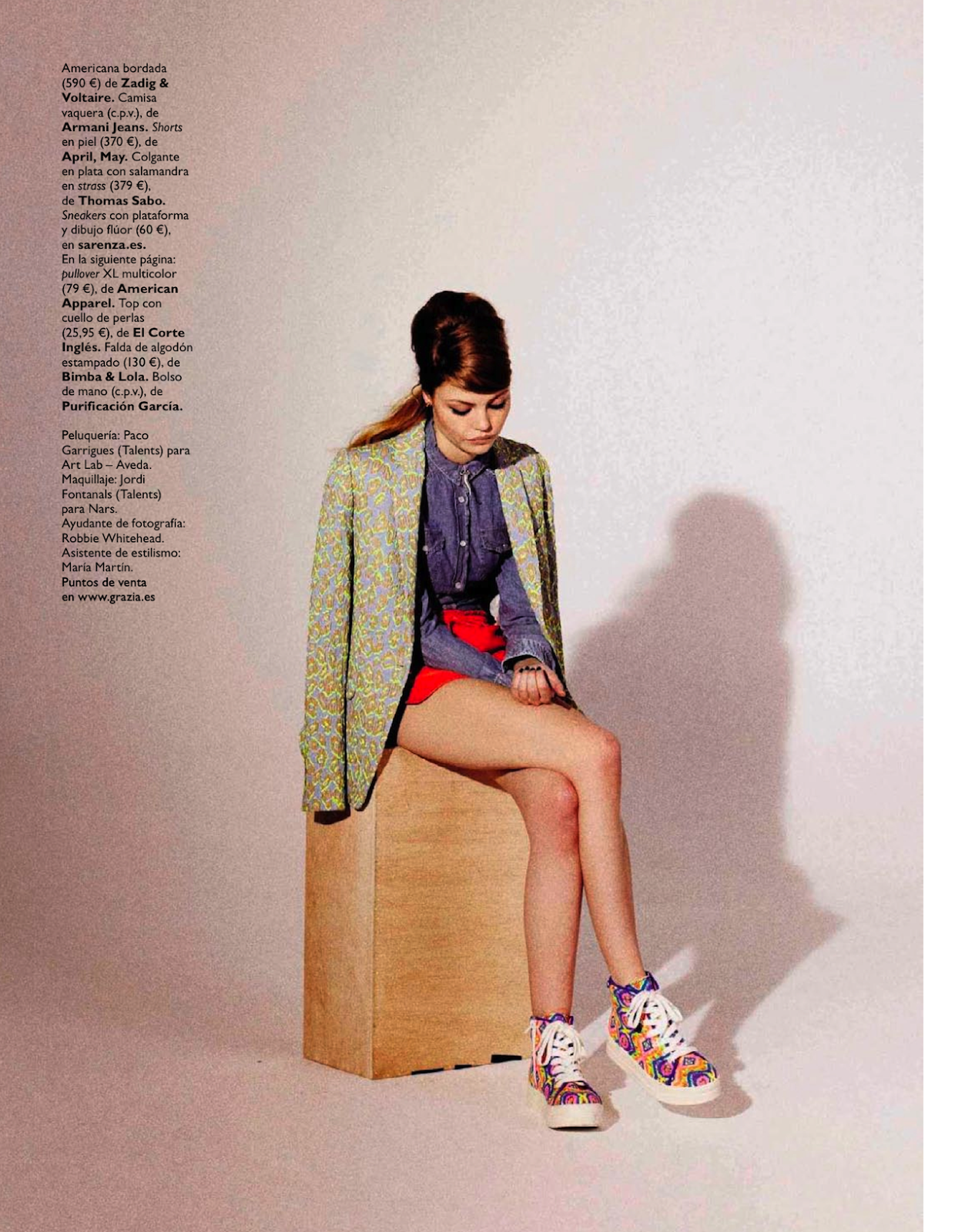mini precios: julie rode by nacho alegre for grazia spain 20th march ...