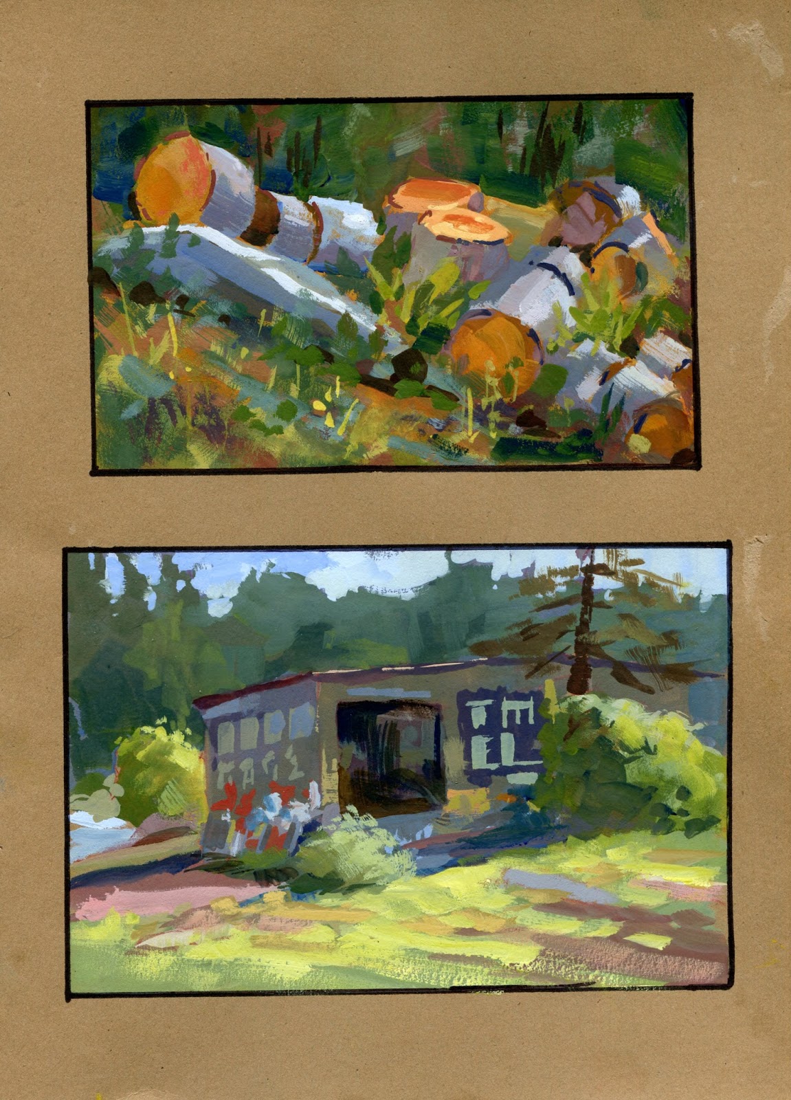 Darrell Anderson's Paintings, Marker Drawings and Prints: 2017