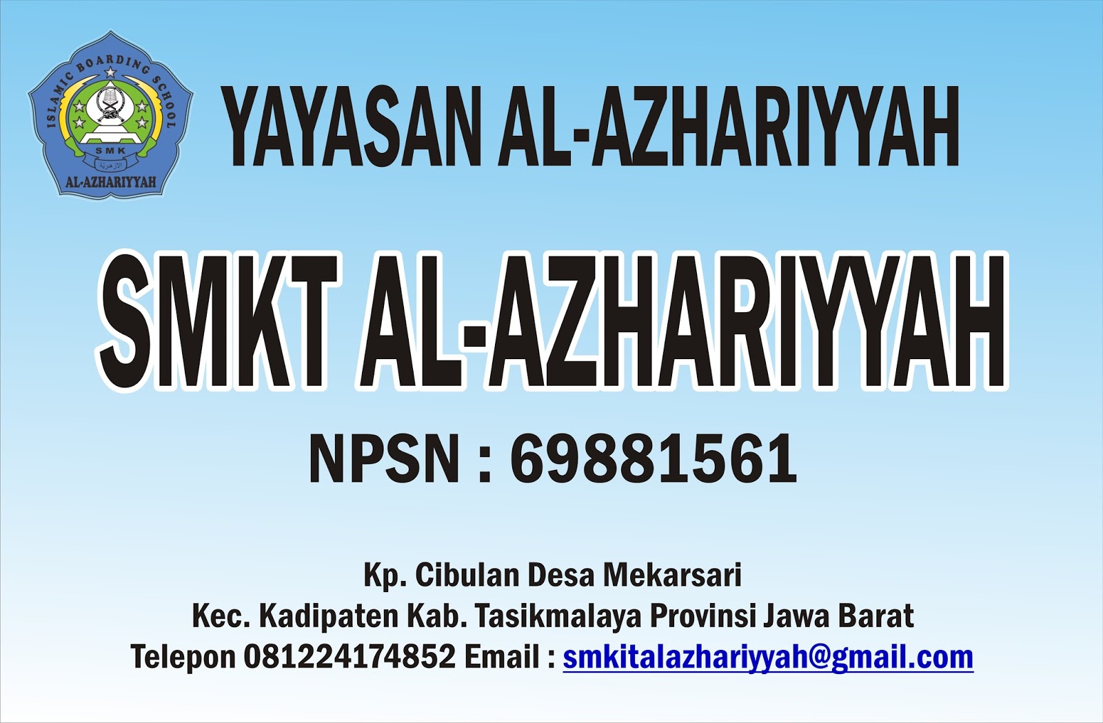 Download Gratis Contoh Banner Papan Nama Sekolah RA, SD, MI, SMK Format ...