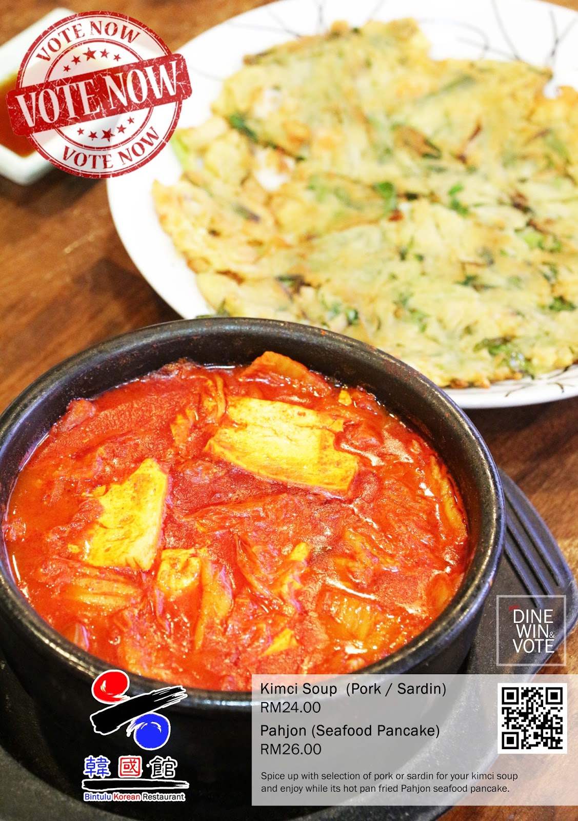 Meja Rasa KK (Blog): VOTE YOUR FAV SIGNATURE DISH - BINTULU KOREAN ...