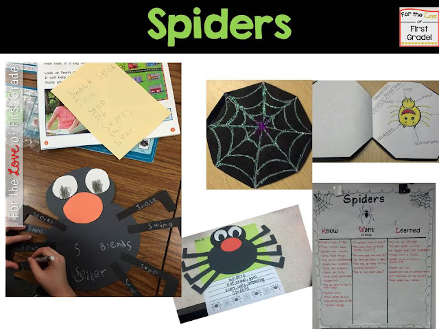 For the Love of First Grade: Spiders, Bats & Pumpkins Oh My! It's OCTOBER!