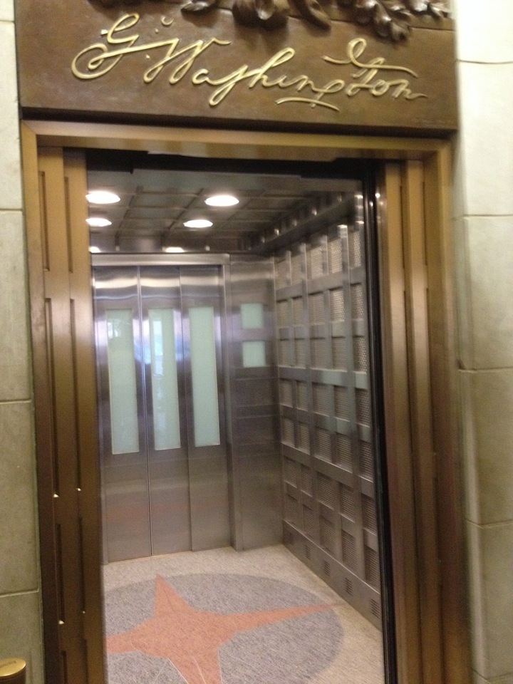 Washington Monument Elevator Inside