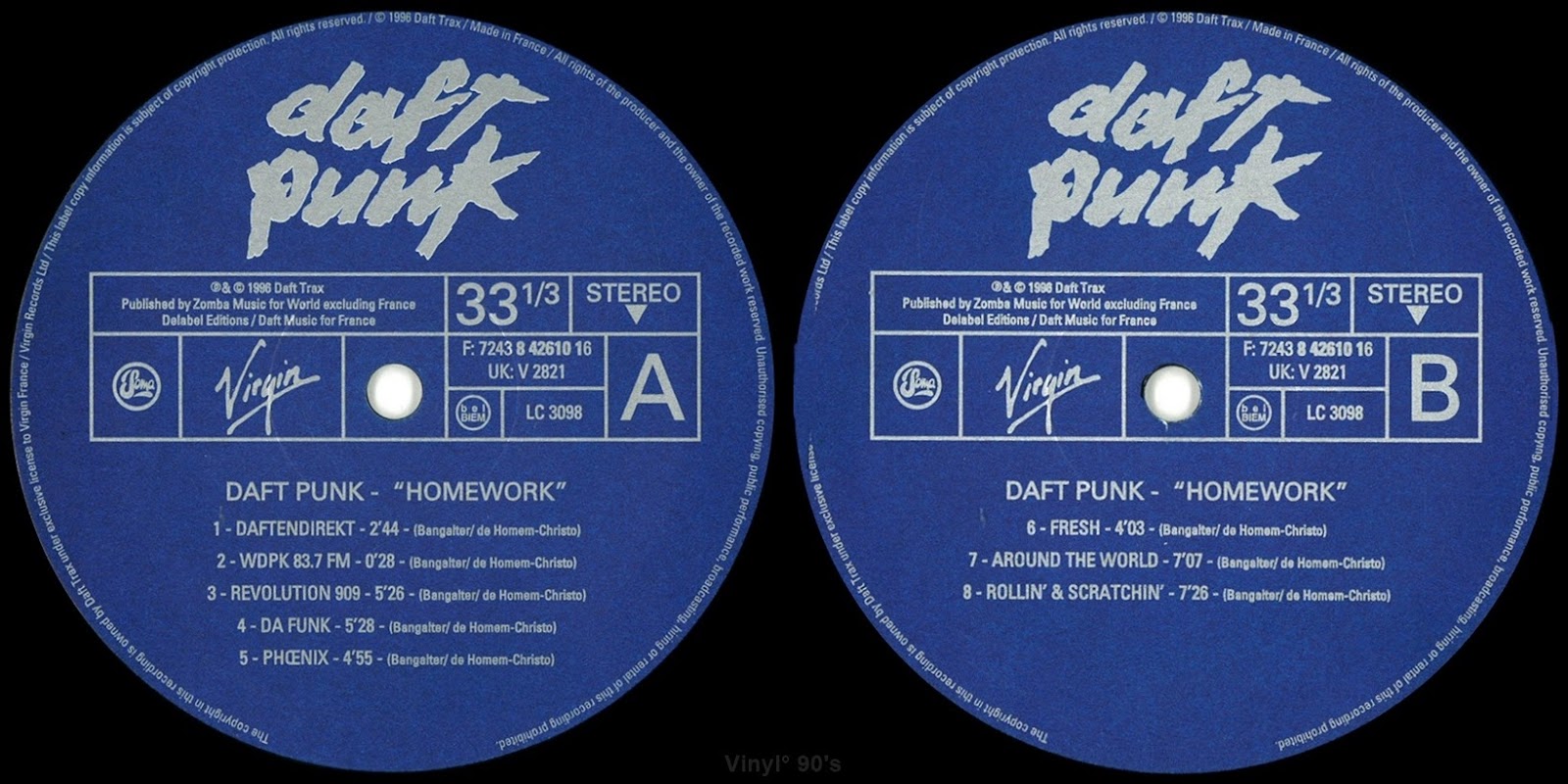 1996 Homework - Daft Punk - Rockronología