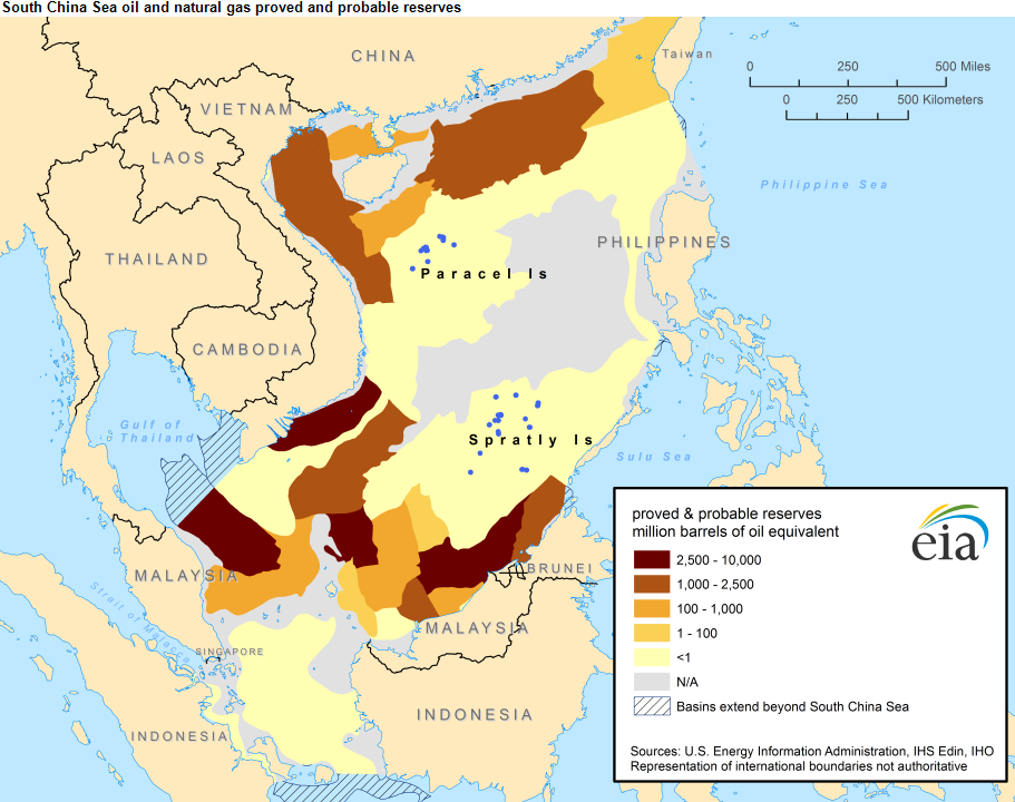 Tension in the South China Sea: Hydrocarbon Reserves and Chinese ...