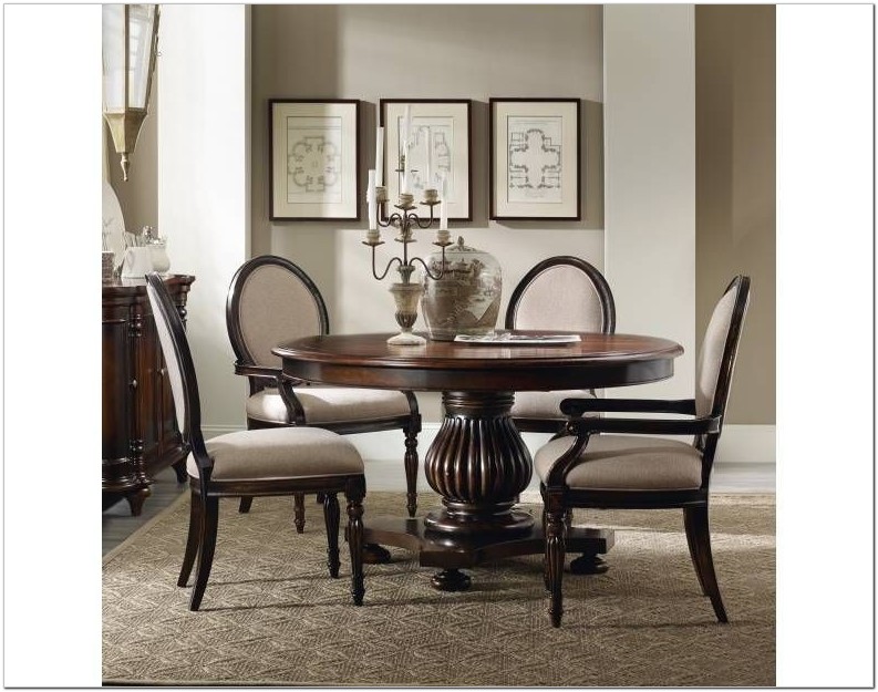 54 Inch Round Pedestal Dining Table Set