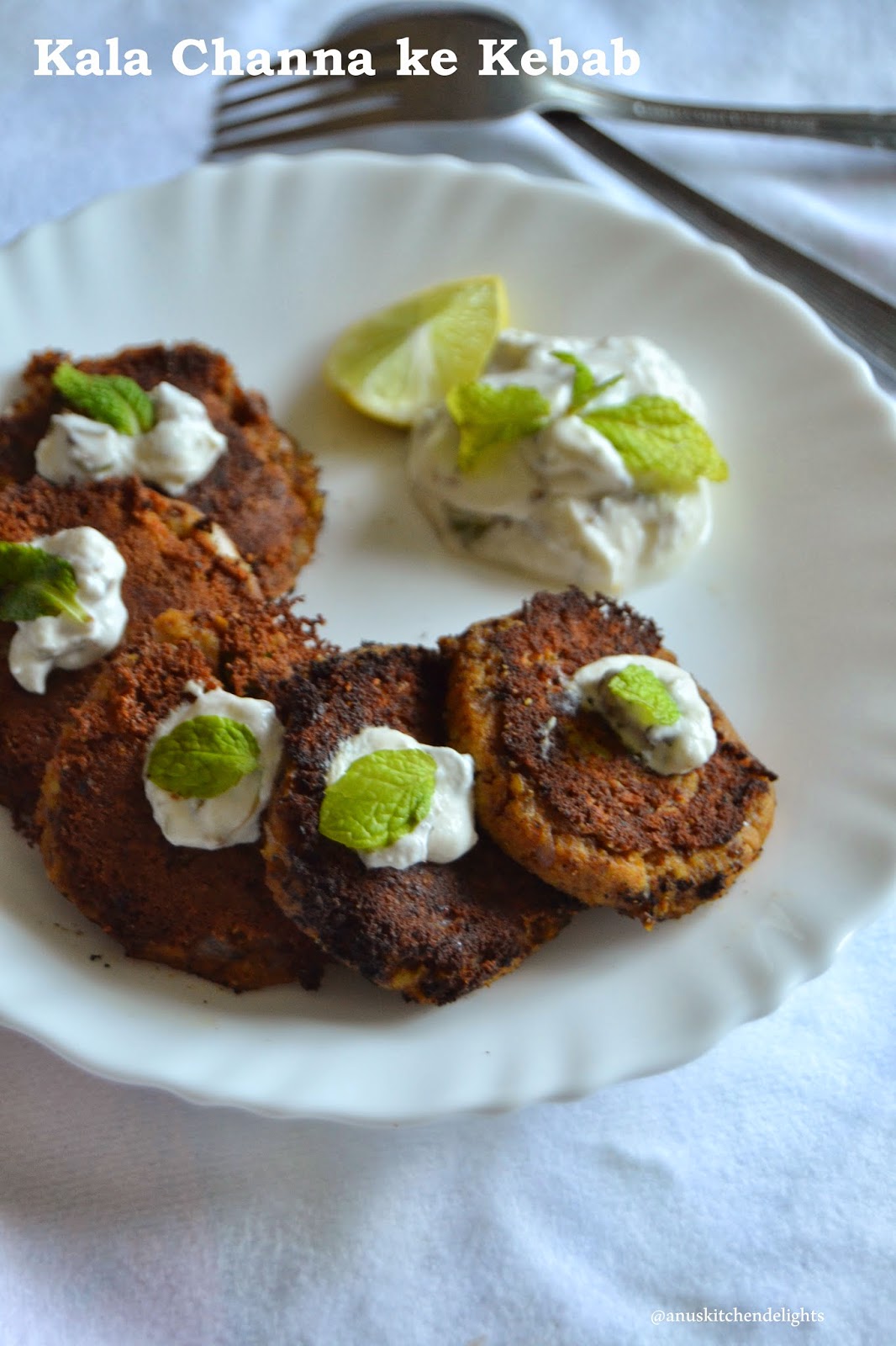 Anu's Kitchendelights: Kala Channa ke Kebab / Black Channa Kebab with ...
